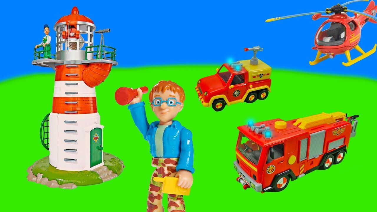 Fireman Sam Toys Movie for Kids | NORMAN's NEW KITE | Fire Engine and ...