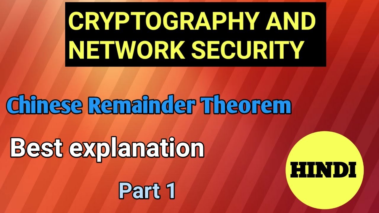 Chinese Remainder Theorem In Cryptography chinese Remainder Theorem In chinese-remainder-theorem-in-cryptography-chinese-remainder-theorem-in