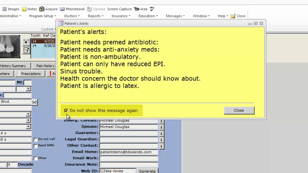 Medical History Alerts & Reminder Notes in TDO Software - YouTube