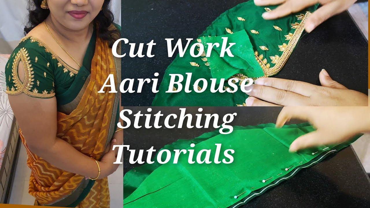 Cut Work Aari Blouse Stitching Tutorials l Dhana's Boutique - YouTube