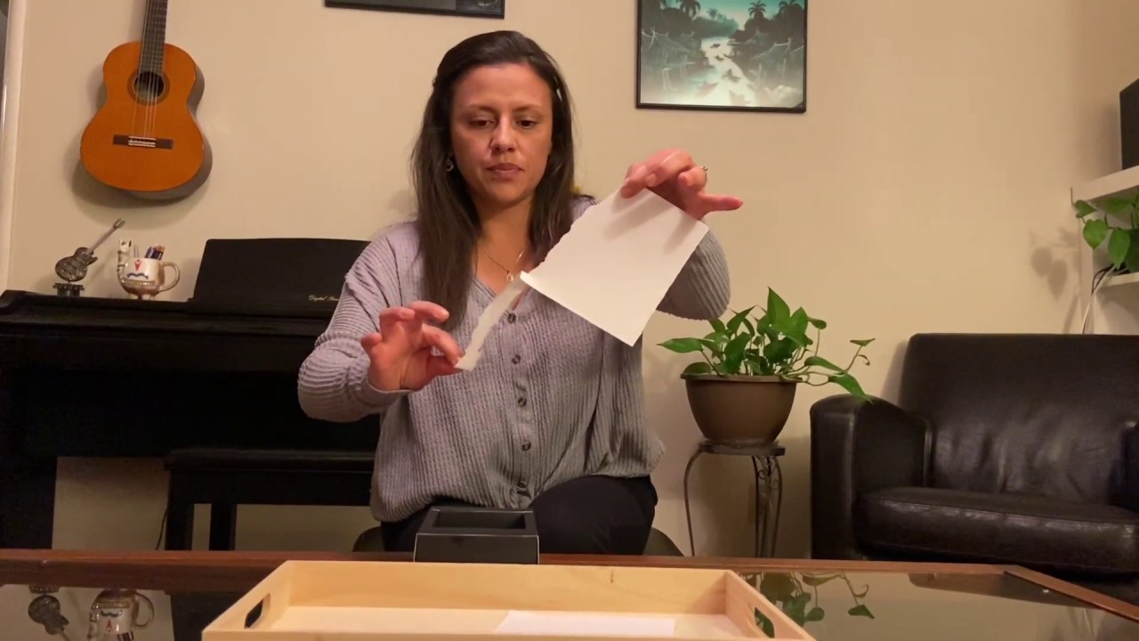 Tearing paper with toddlers - YouTube