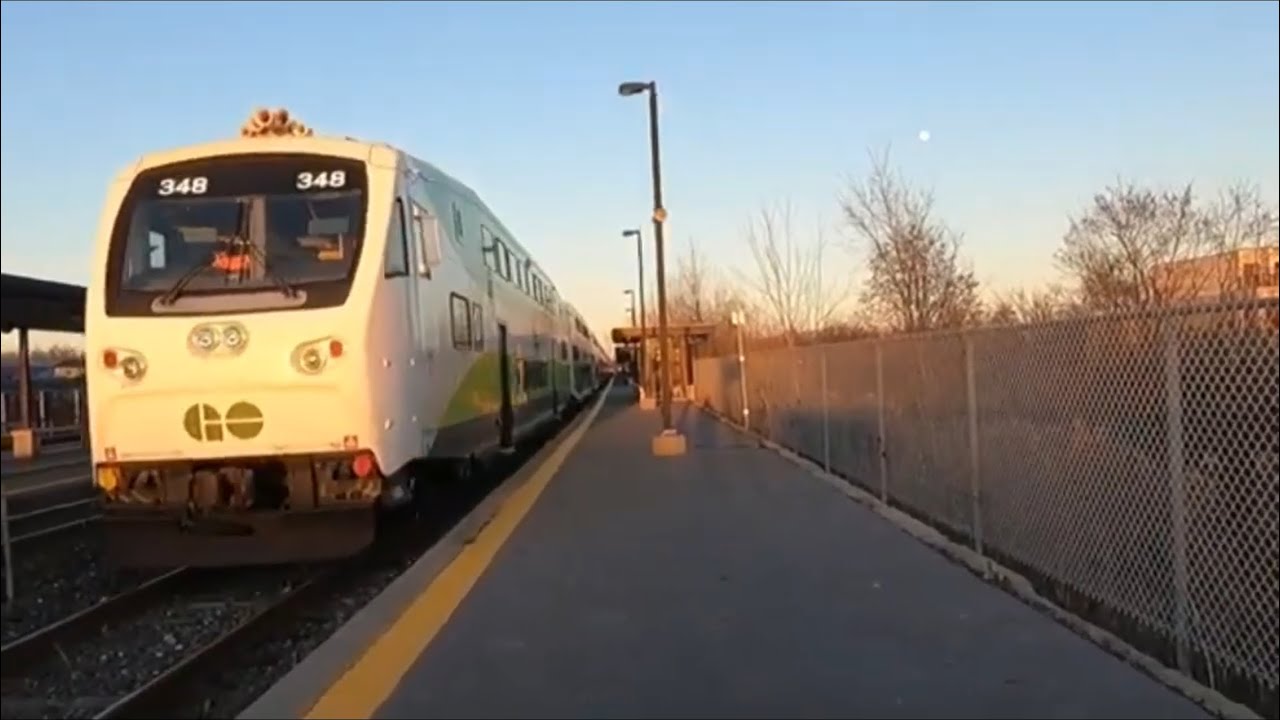 Go Transit CEM Cab Car 348 Arriving & Terminating at Aldershot Station ...