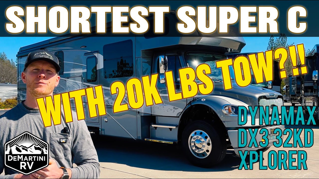 SHORTEST Super C Towing 20K LBS! 2024 Dynamax DX3 32KD Super C ...