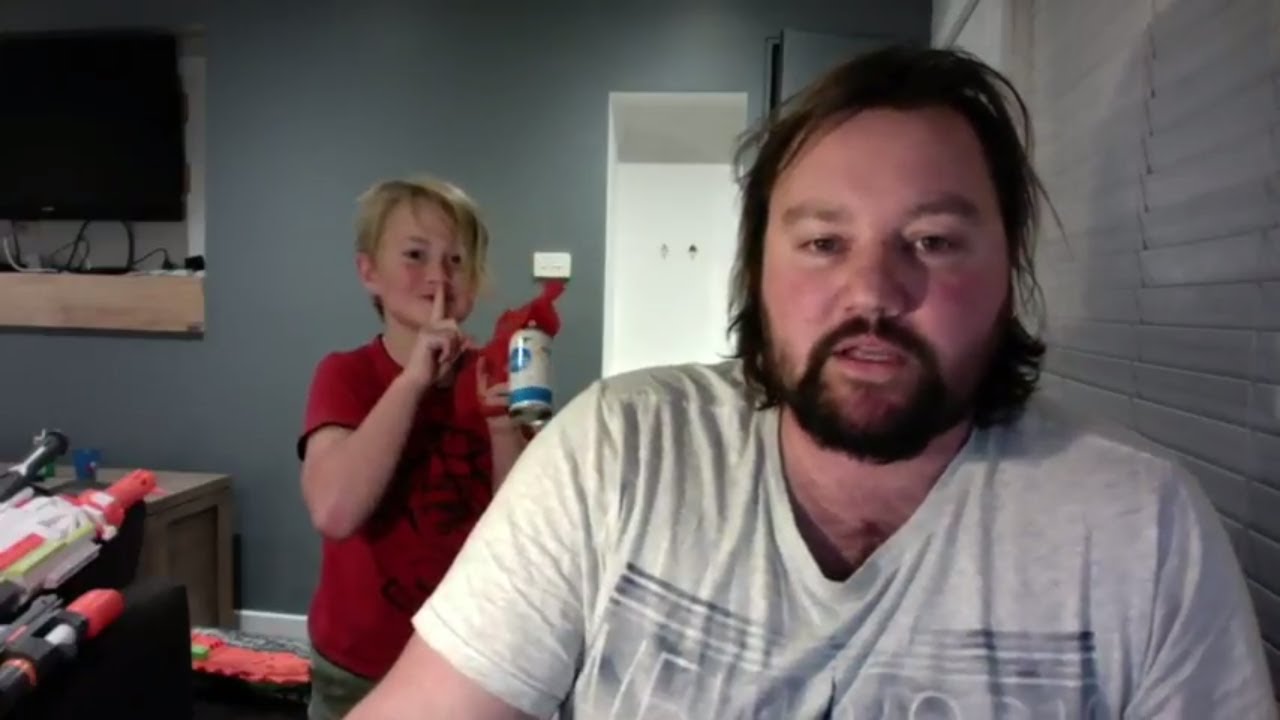 J-Dog & S-Man (ft S-Girl) Silly String Nerf Gun Prank - YouTube