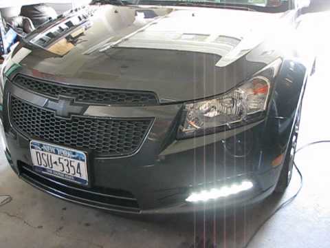 Cruze LED DRL w/ functional auto headlights - YouTube