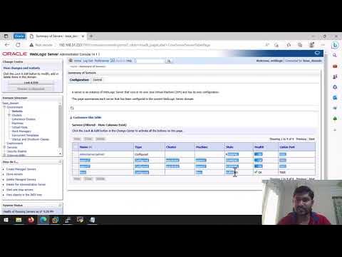 (Part-2) How to autostart WebLogic AdminServer, NodeManager and ManageServer Automatically - YouTube