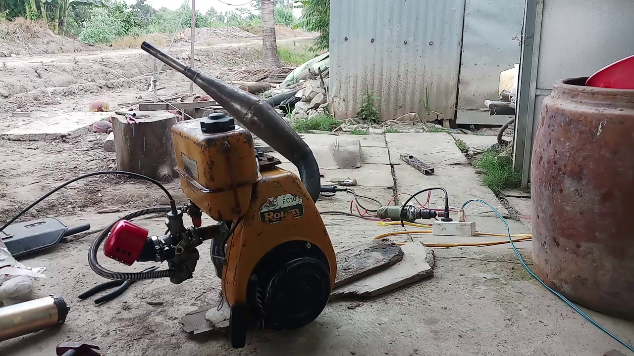 Test máy robin ec10 2 thì gắn bô bụng xipo cực phê phần 2 ( 2 stroke ...