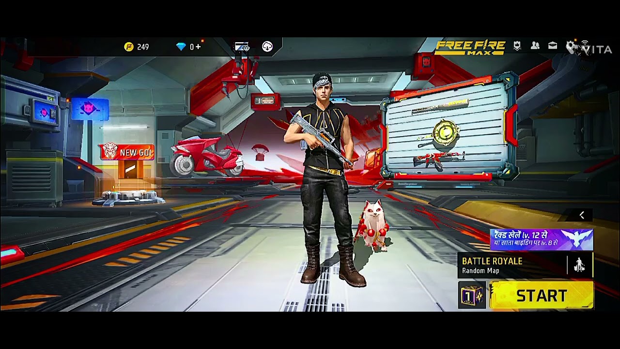 how to play free fire with new animation. in this video 😇😍🤩🤩🥳 - YouTube