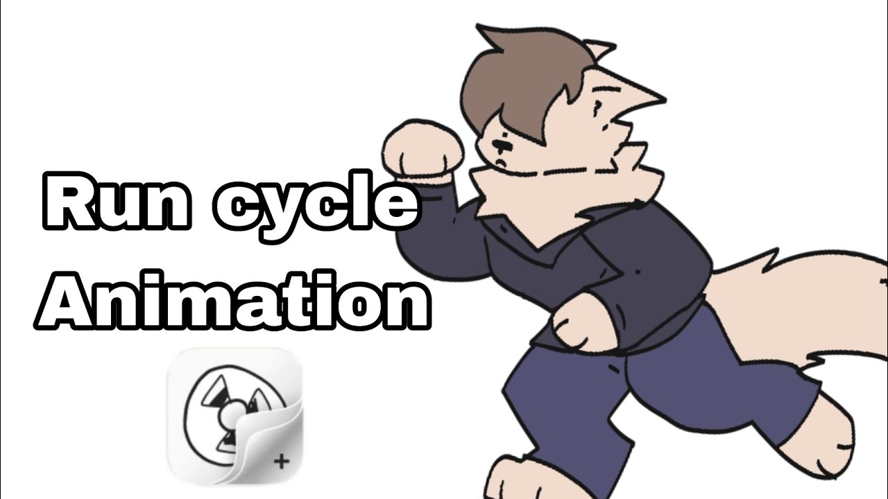 Run cycle Animation // Flipaclip - YouTube