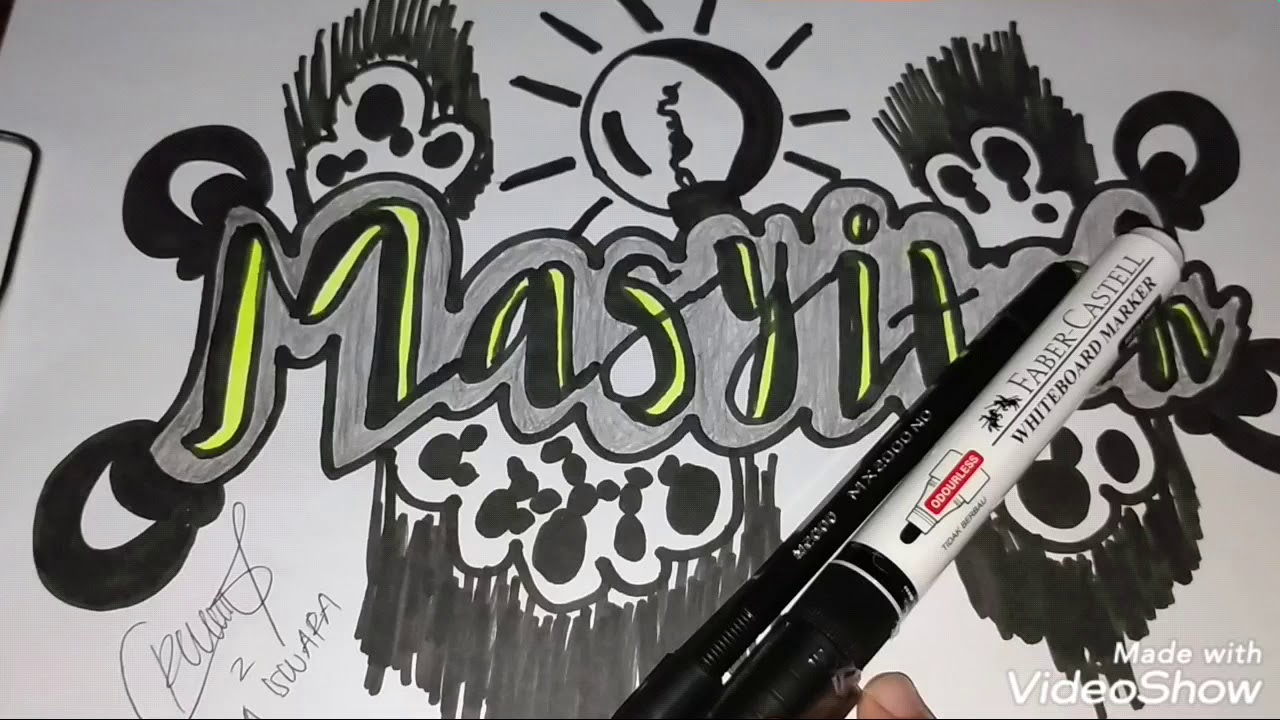 Mau lettering tapi gagal? Kenapa? (Lettering nama Masyitah!) - YouTube