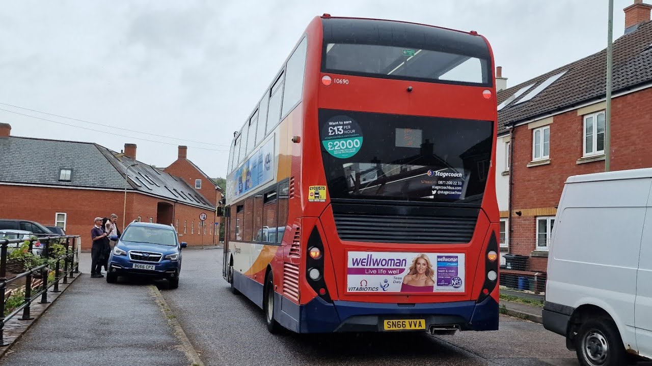 Stagecoach Southwest Enviro 400MMC SN66 VVA (10690) on 5 to Crediton ...
