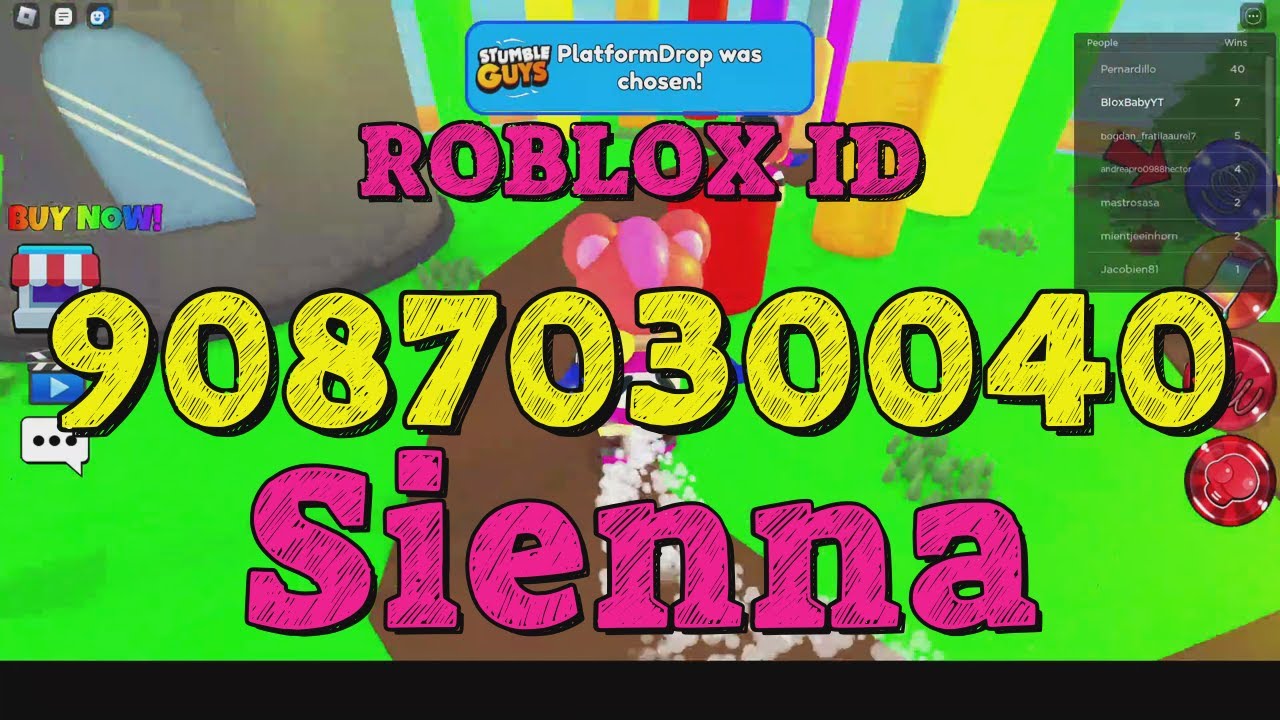 SIENNA Roblox Song Codes - YouTube