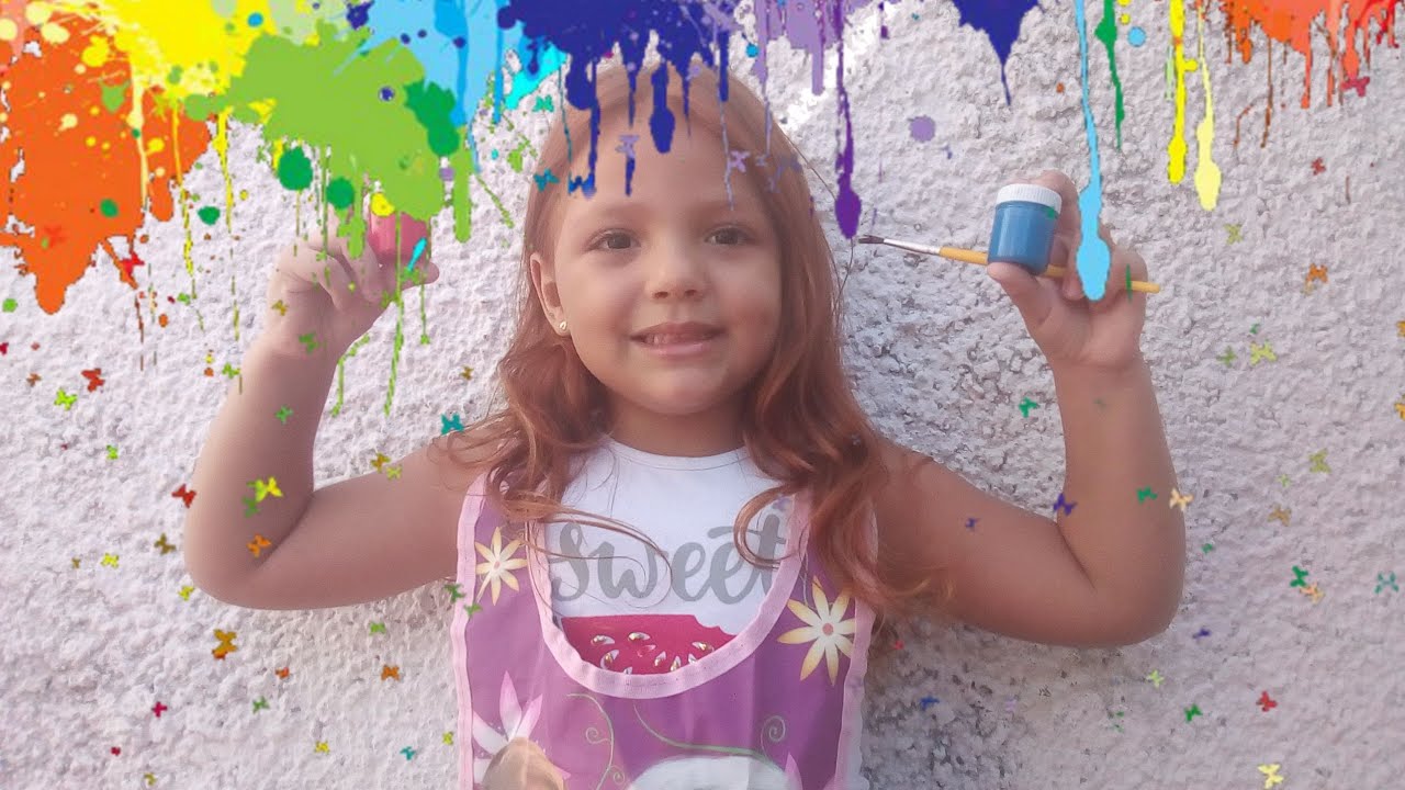 FAZENDO DESENHOS COM TINTA - KIDS MANUZINHA - YouTube
