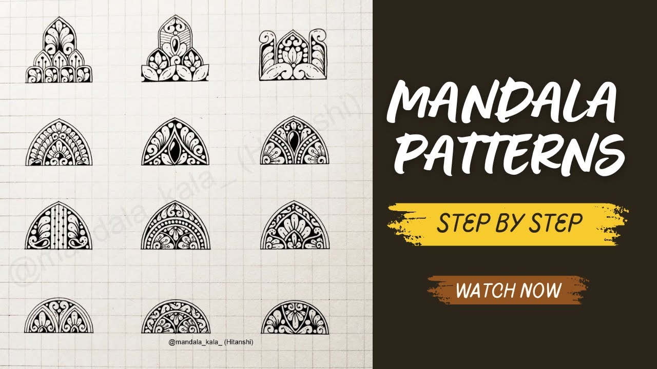 Mandala patterns for beginners | Mandala patterns easy #mandalapatterns ...