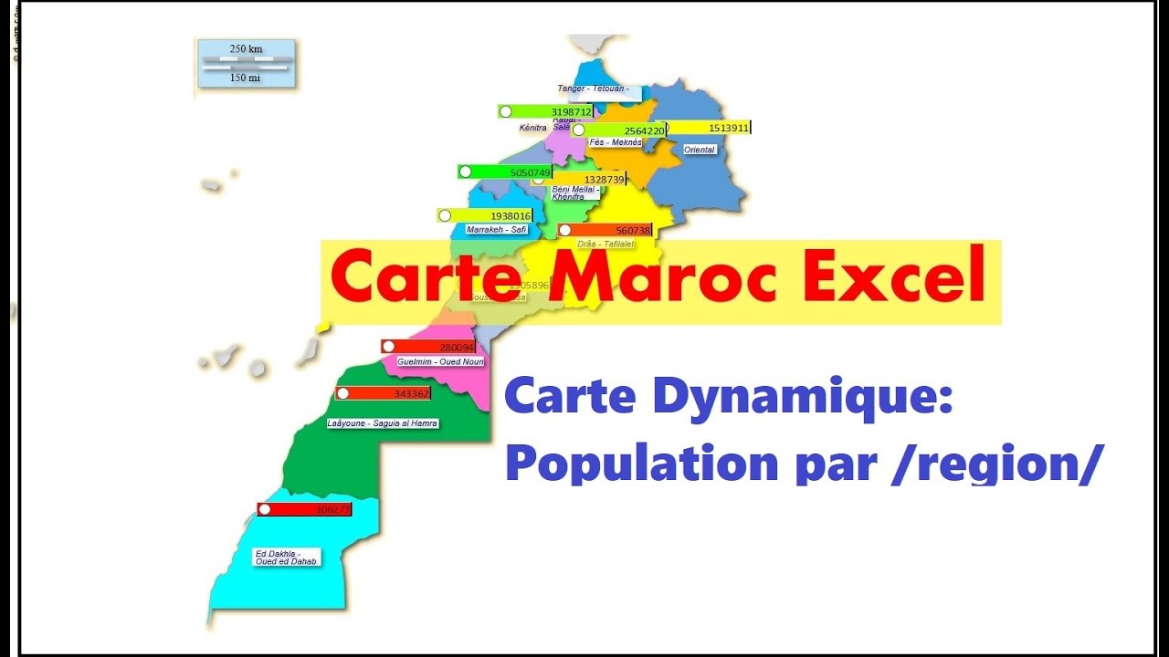 Carte Maroc Astuces Excel - YouTube