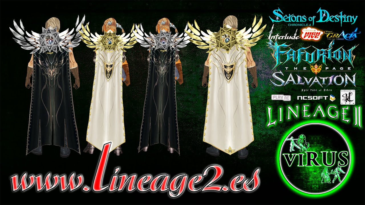 Set of New Cloaks for www.Lineage2.Es server. LINEAGE II - High Five √i ...