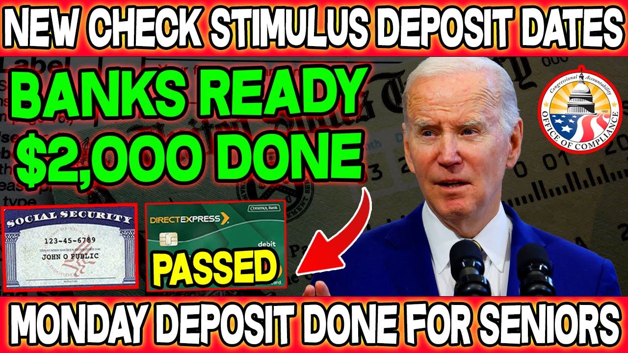 ON MONDAY BIDEN WILL SIGN NEW STIMULUS PACKAGE! $2000 DIRECT DEPOSITS ...