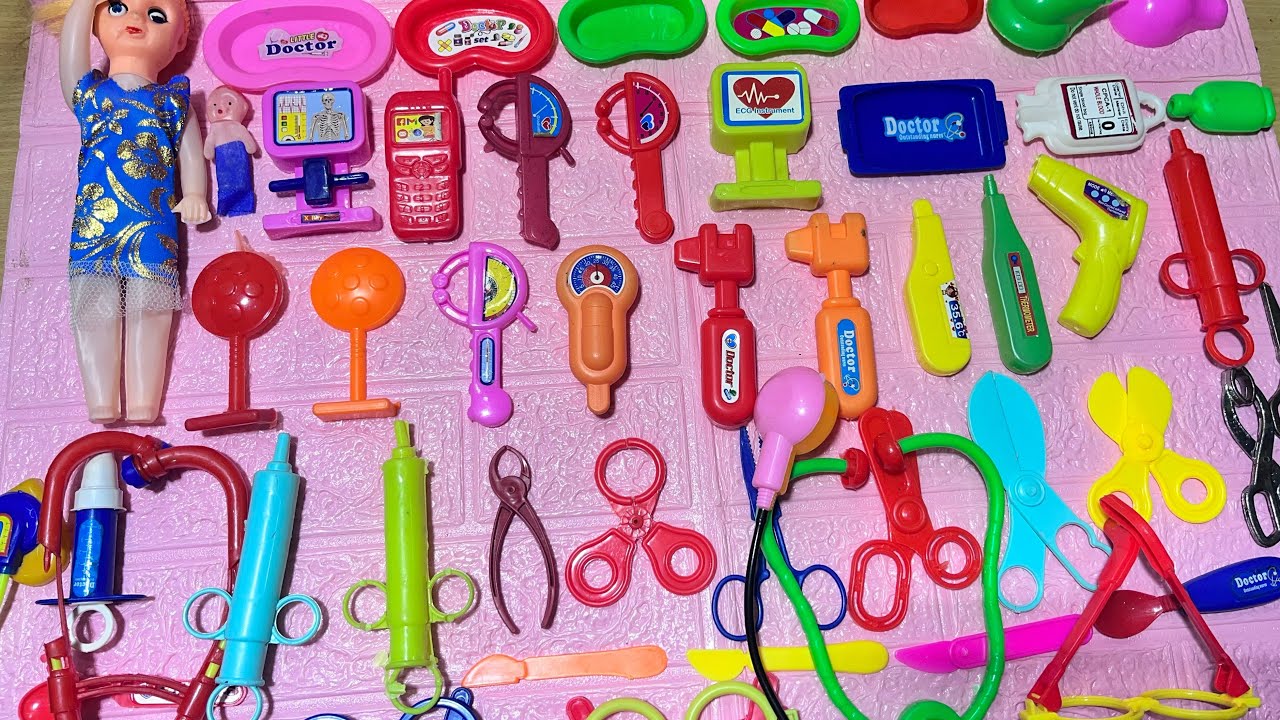 Hello kitty doctor 🏥💊 kit amazing ASMR minimum satisfying unboxing ...