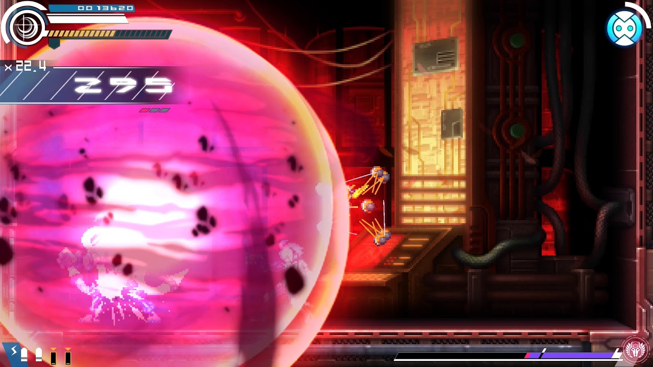 GUNVOLT CHRONICLES LUMINOUS AVENGER IX Bakto Boss Fight - YouTube