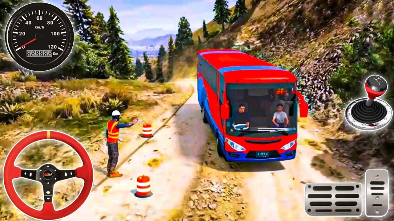 US Bus Driving Simulator Game_PTS Coach Bus Driving Game_City Bus ...