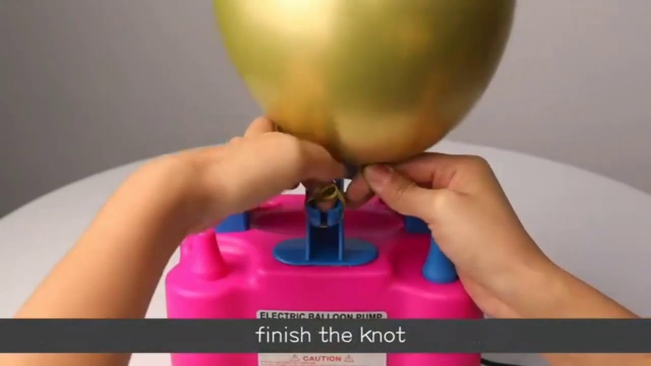 Electric Balloon Pump Dual Nozzle Inflator Blower - YouTube
