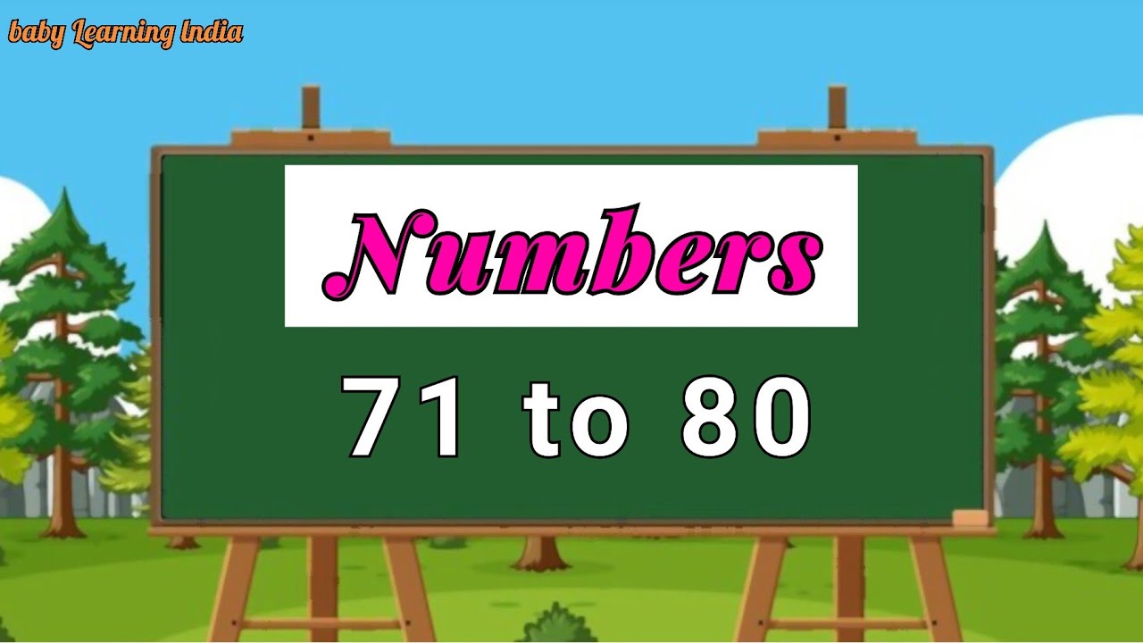 Learn Numbers 71 to 80_Baby Learning India - YouTube