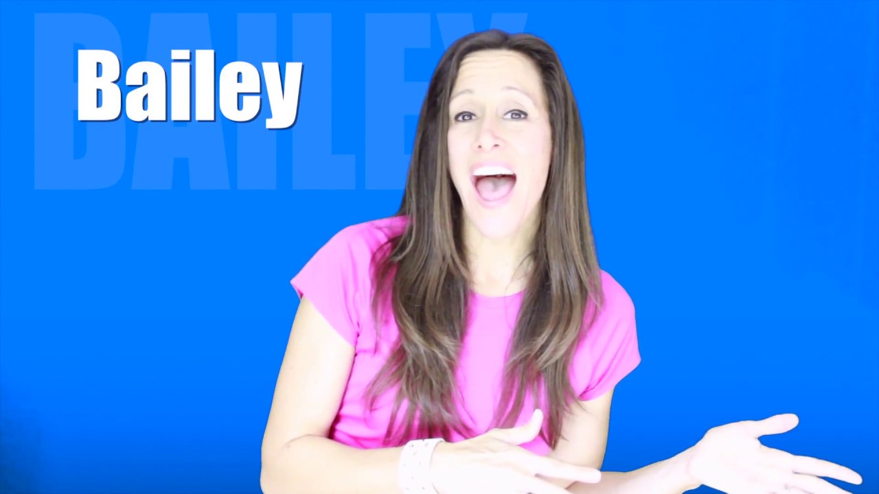 Learn to Spell BAILEY Toddler Song | Learn to Talk with Patty Shukla ...