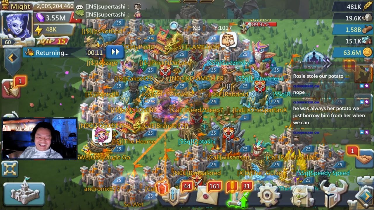 Lords Mobile - Forcing Brando F2P to shield : ) - YouTube