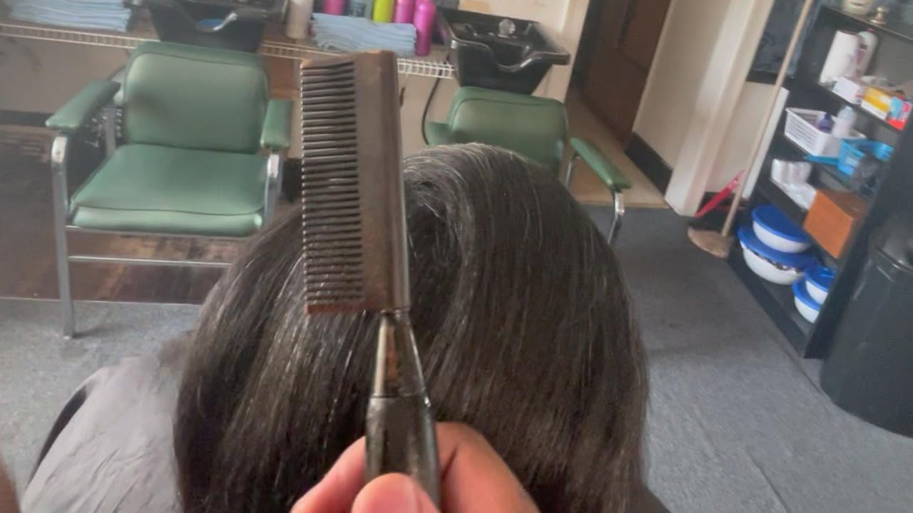 SUPER LONG SILK PRESS FEATURING **PRESSING COMB FINISH** - YouTube