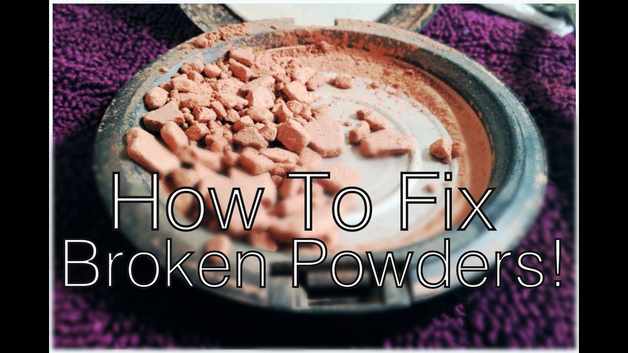 How To Fix Broken Powders! ♥ Quick & Simple - YouTube