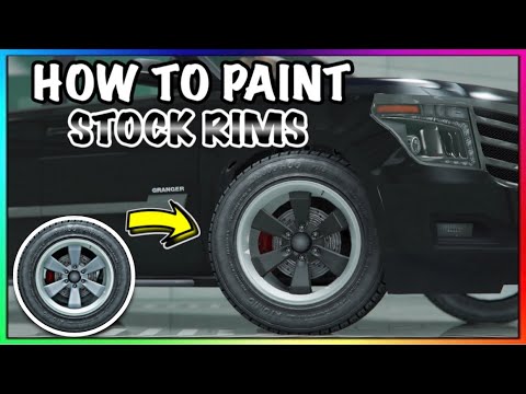 Tutorial To Change Stock Wheel Color (All Consoles) (GTA Online) - YouTube