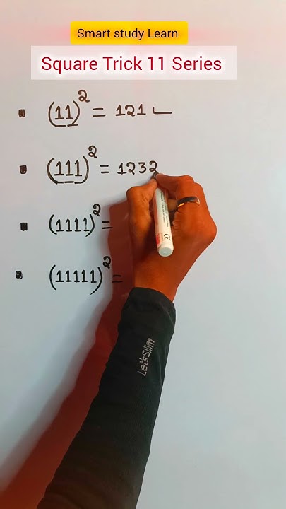 Square Of Series 11,111.... || Square Trick || Square Tricks || Square ...