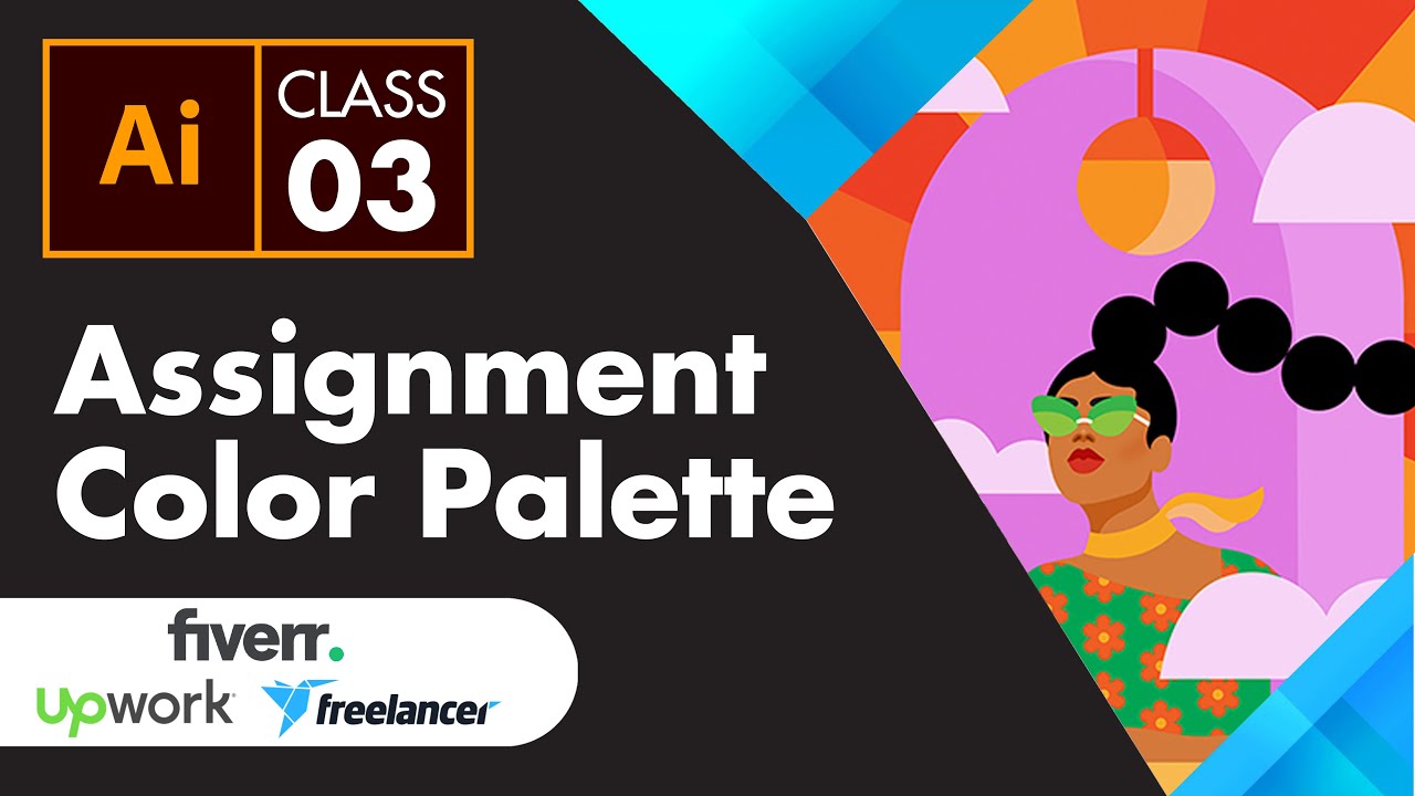 Adobe Illustrator Assignment and Color Palette - Class 3 - Urdu / Hindi ...
