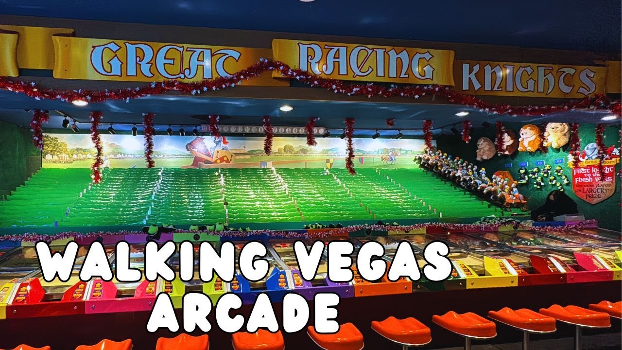 Walking The Fun Dungeon Entering World Famous Excalibur Hotel Arcade ...
