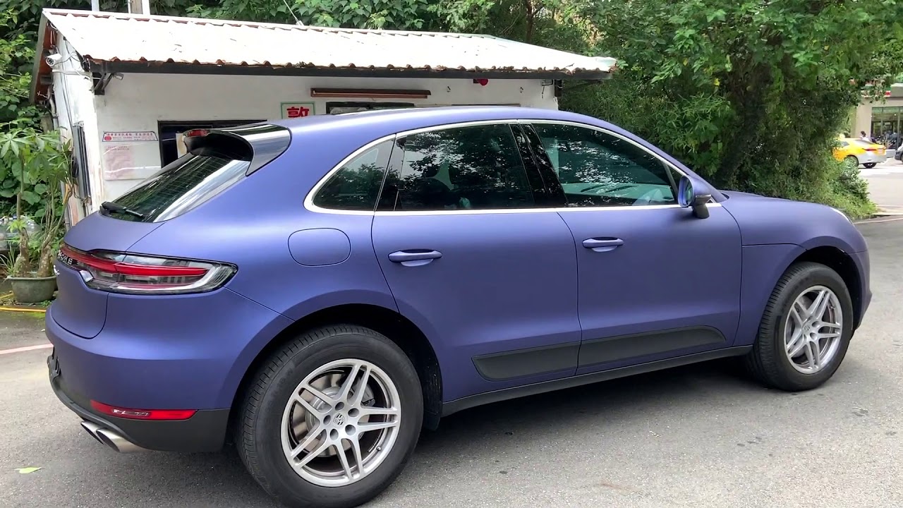 Porsche macan s matte blue - YouTube