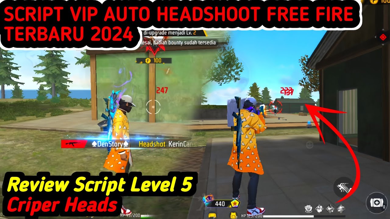 NEW SCRIPT VIP AUTO HEADSHOOT FREE FIRE // Review Script VIP Level 5 Criper Heads Terbaru 2024 ...