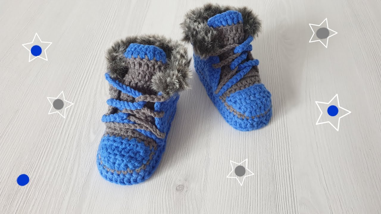 How to crochet baby shoes / Easy Tutorial Step by Step - YouTube