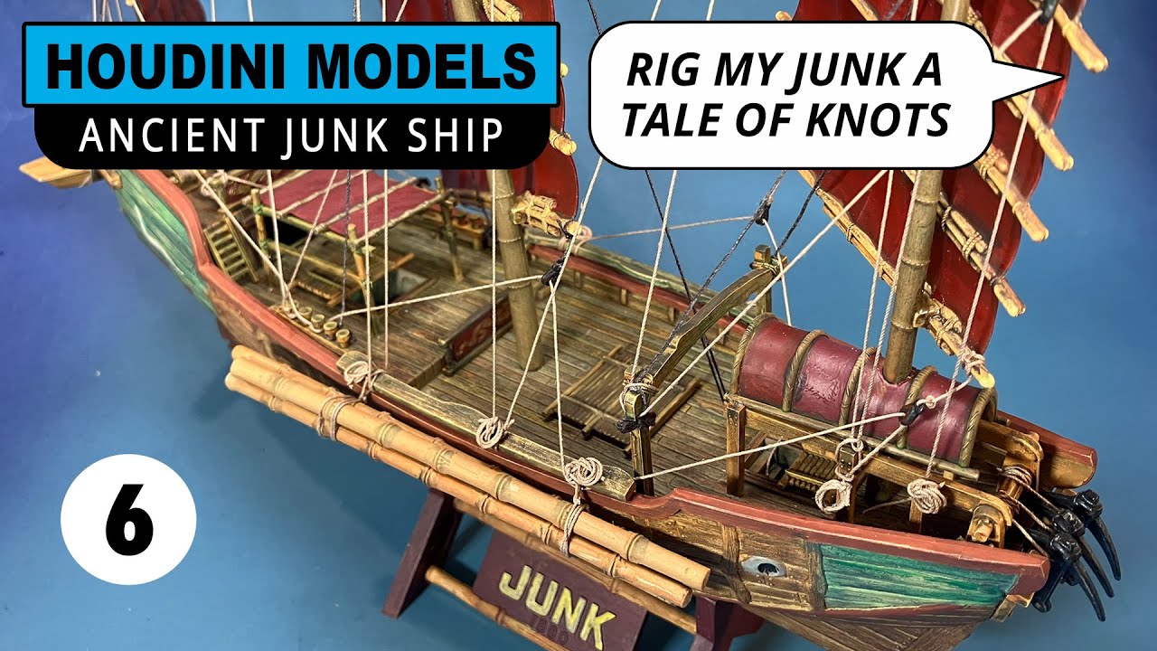 6 RIG MY JUNK Fixed Rigging lines and knots for the IMAI 1:60 Junk ...