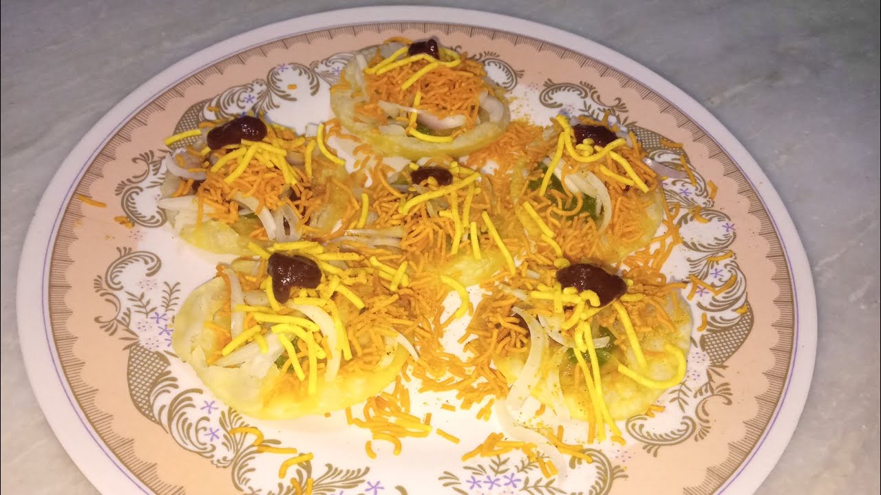 Surat's famous Aloo puri chaat/Aloo Chaat/How to make Surti Aloo Puri ...