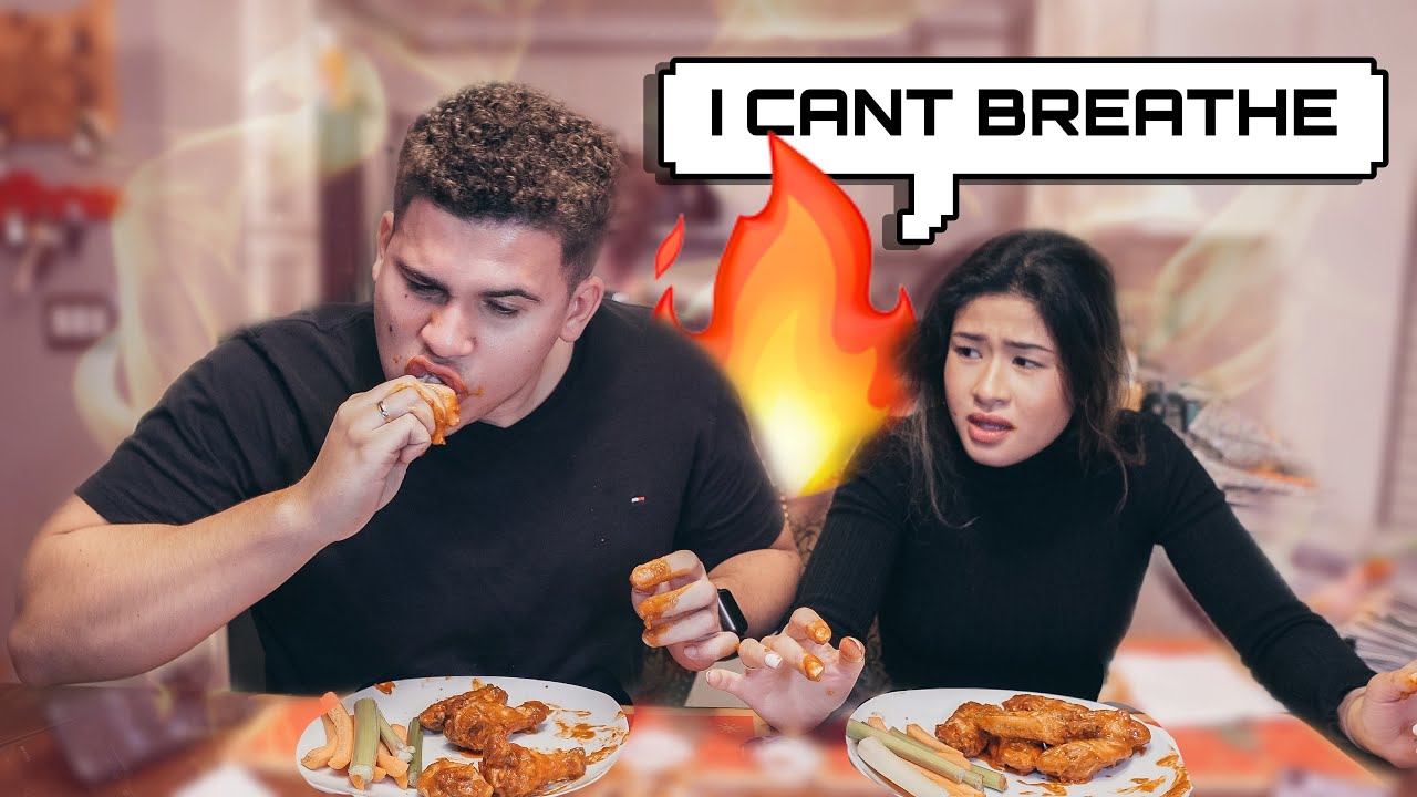 EATING THE HOTTEST WINGS CHALLENGE **EXTREME PAIN** - YouTube