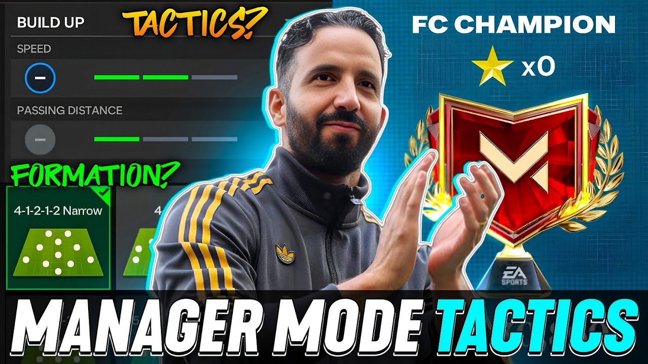 I Built The BEST MANAGER MODE TACTICS to Reach FC CHAMPION🏆 - FC Mobile ...