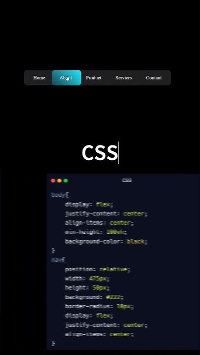Stylish navbar using html css and javascript #shorts - YouTube
