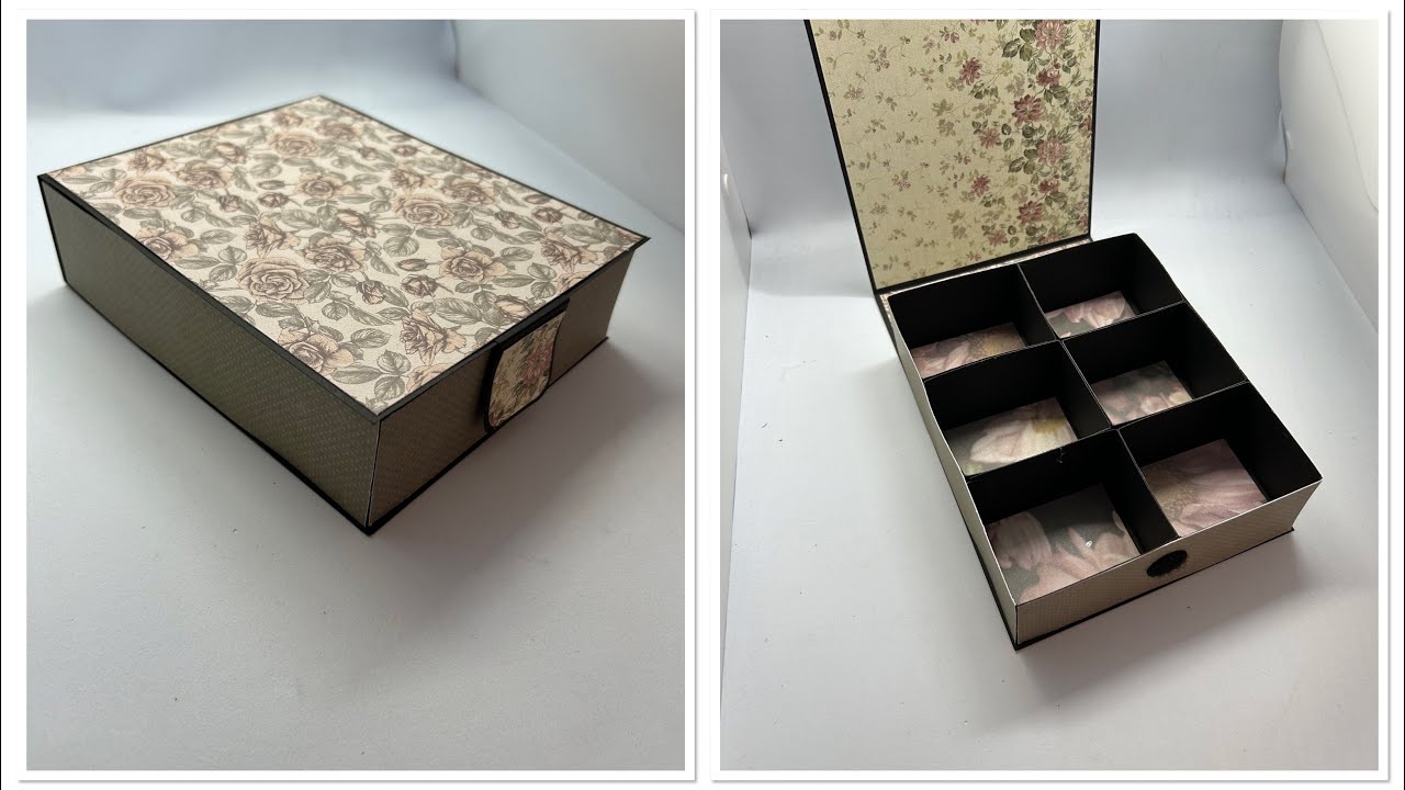 Tuto boite a compartiment facile 100%action - YouTube