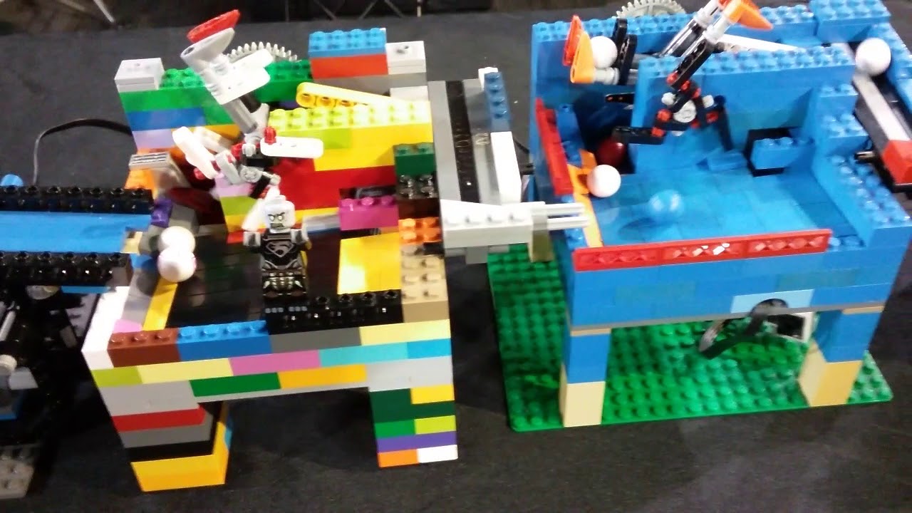 Lego GBC Brisbricks 2017 Great Ball Contraption Follow the ball - YouTube