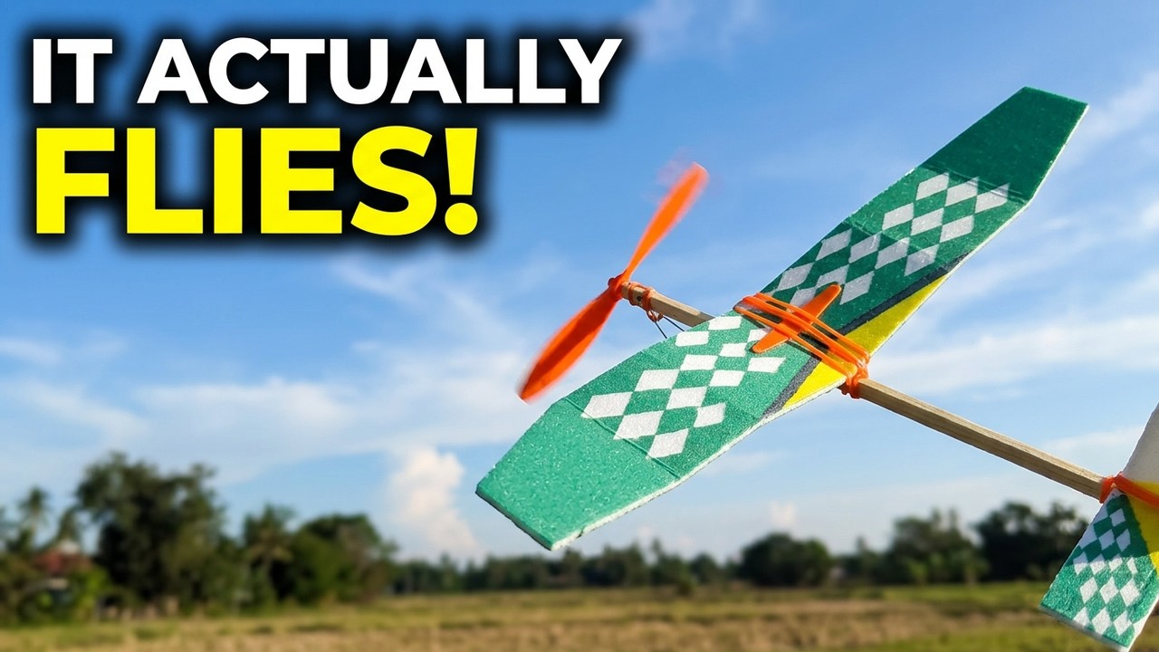 Can You REALLY Make a DIY Airplane That FLIES? | Powered Plane model ...