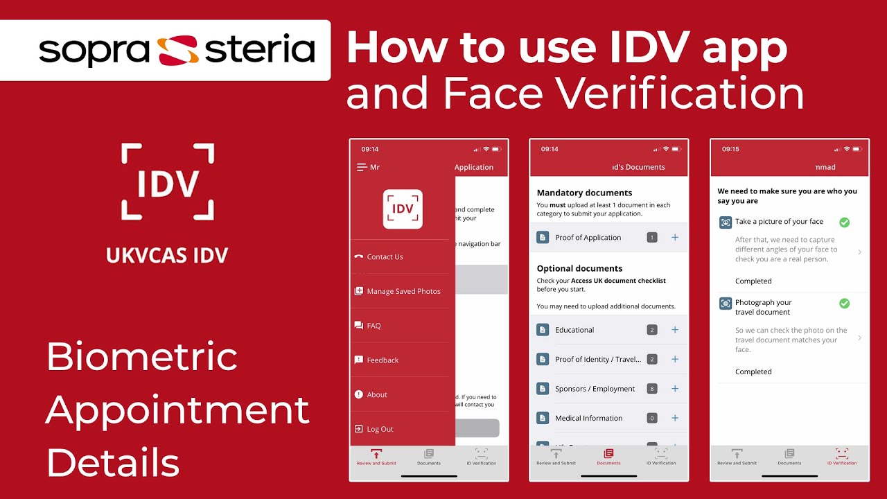 HOW TO USE UKVCAS IDV APP AND FINGER PRINT, PICTURE IN DETAIL - YouTube