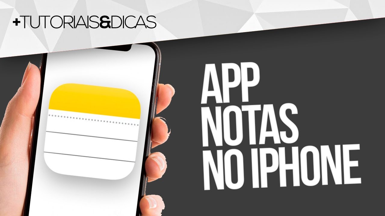 ️ Como USAR / CONFIGURAR o APLICATIVO NOTAS no iPhone / iOS - YouTube