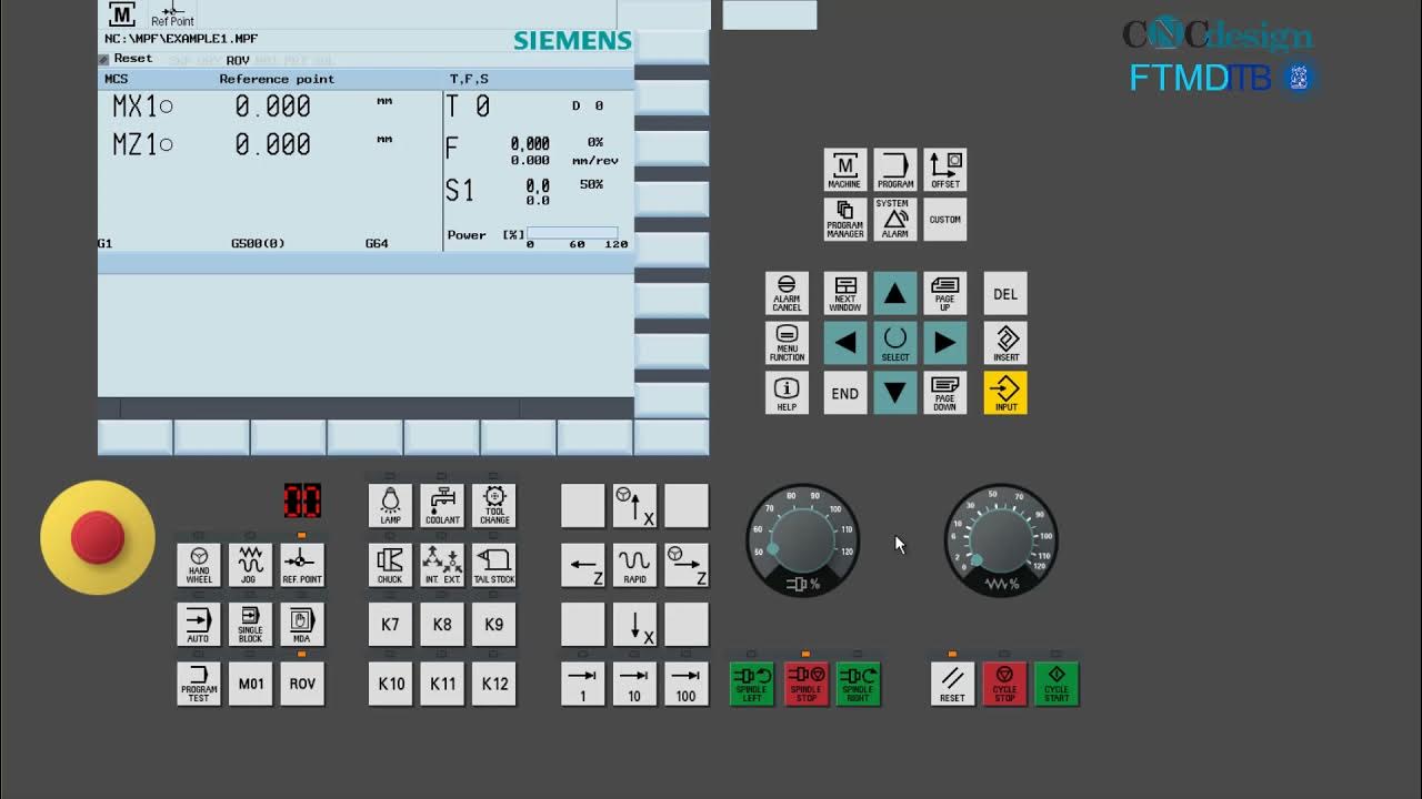 Tutorial Programming Turning menggunakan Siemens Sinumerik 808D on PC - Part 1 - YouTube