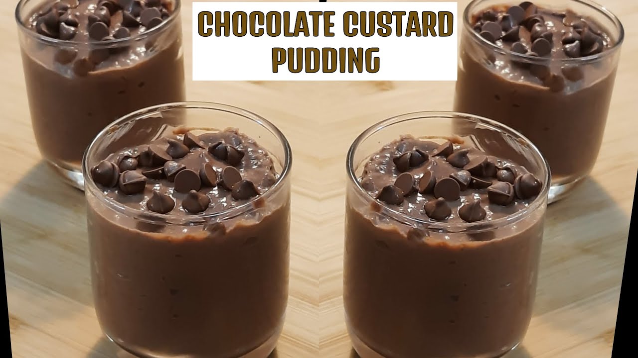 CHOCOLATE CUSTARD PUDDING - Easy Dessert Recipe - YouTube