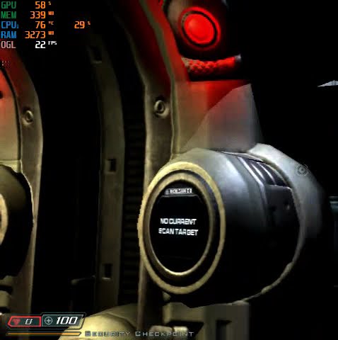 doom 3 gaming in intel celeron n3150 intel hd graphics brasswell # ...